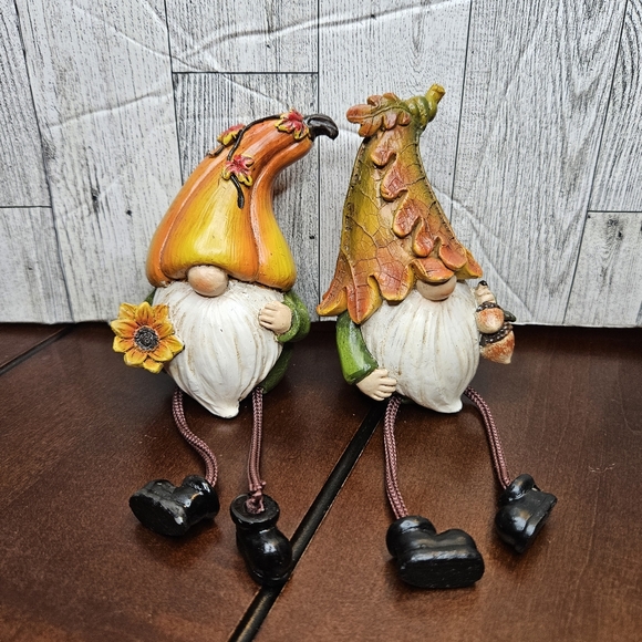 Gnomes | Accents | Gnomes Lot Of 2 Home Decor Fall Autumn Harvest ...